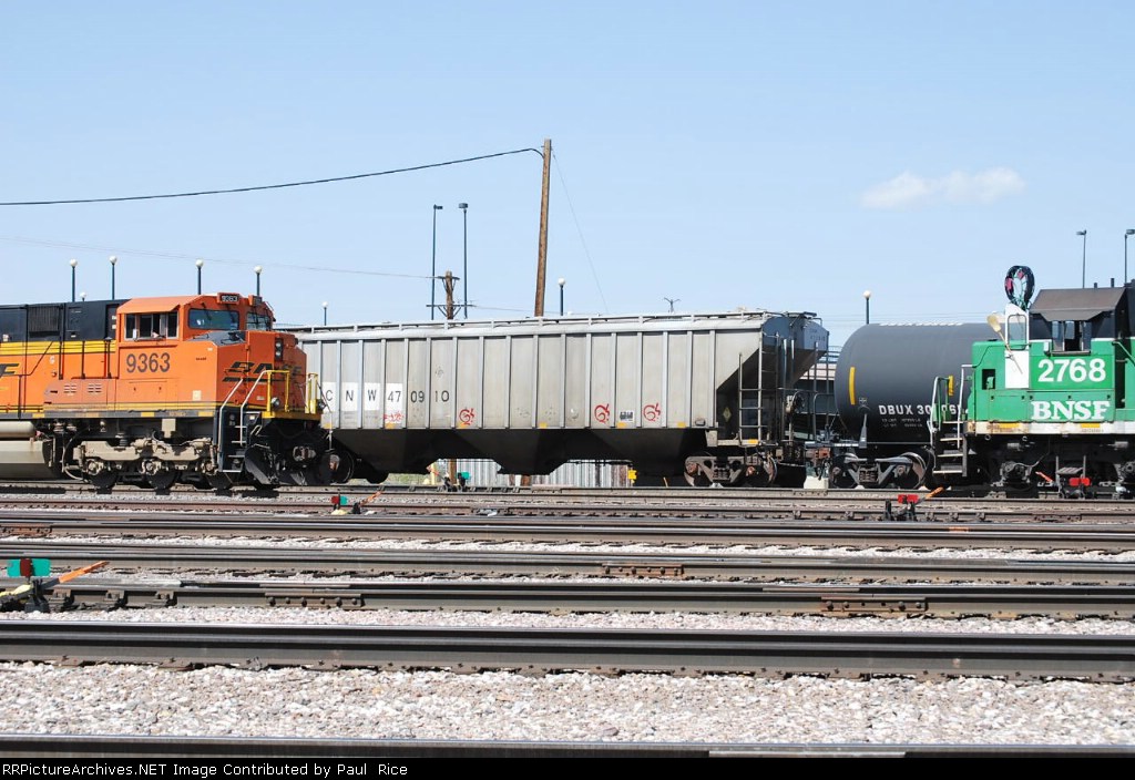 BNSF 9363 Empty Coal Train Arriving Denver Yard